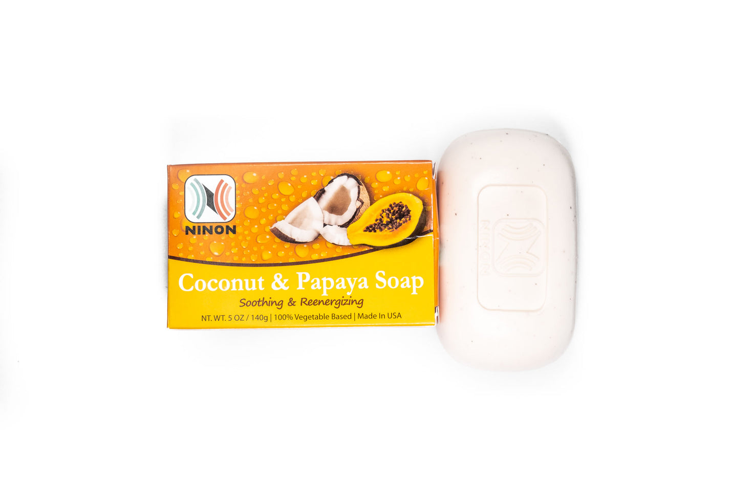 Ninon Coconut & Papaya Soap – 5 oz Natural Skincare Bar